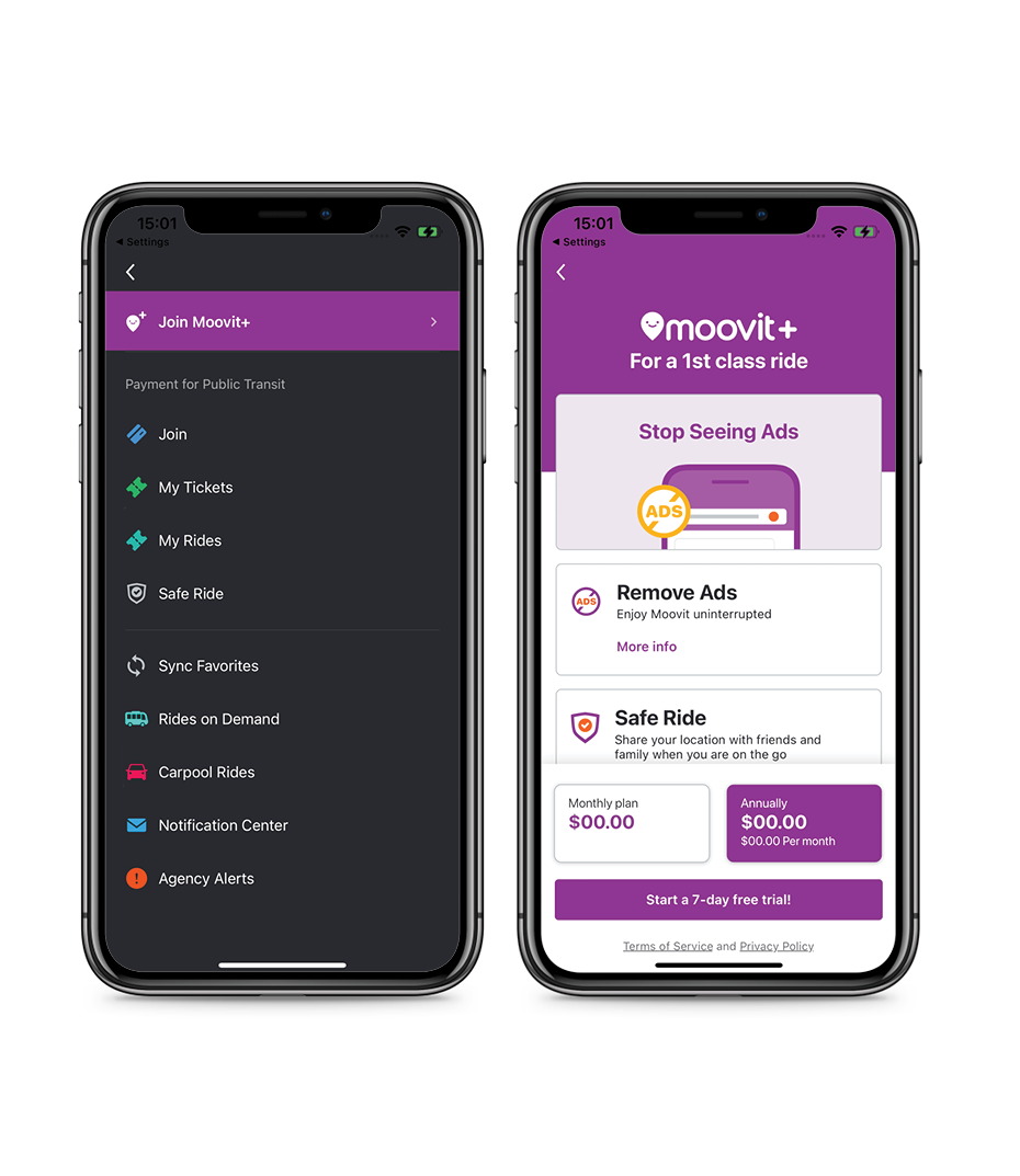 Moovit+: nuevas ventajas para un viaje de primera clase – Centro de Ayuda